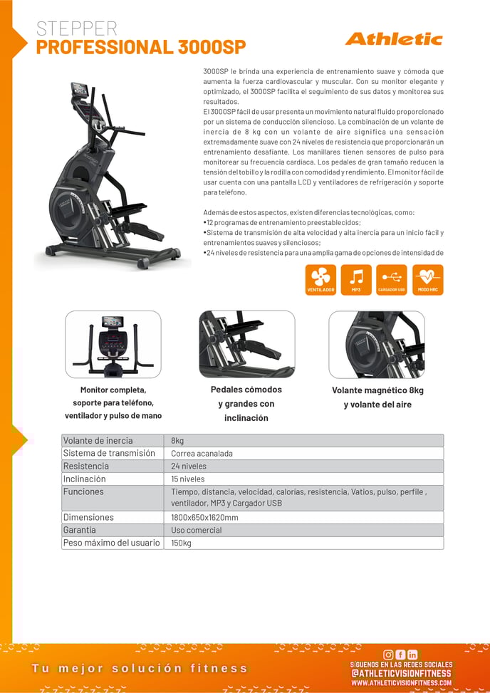 PROFESSIONAL STEPPER - 3000SP