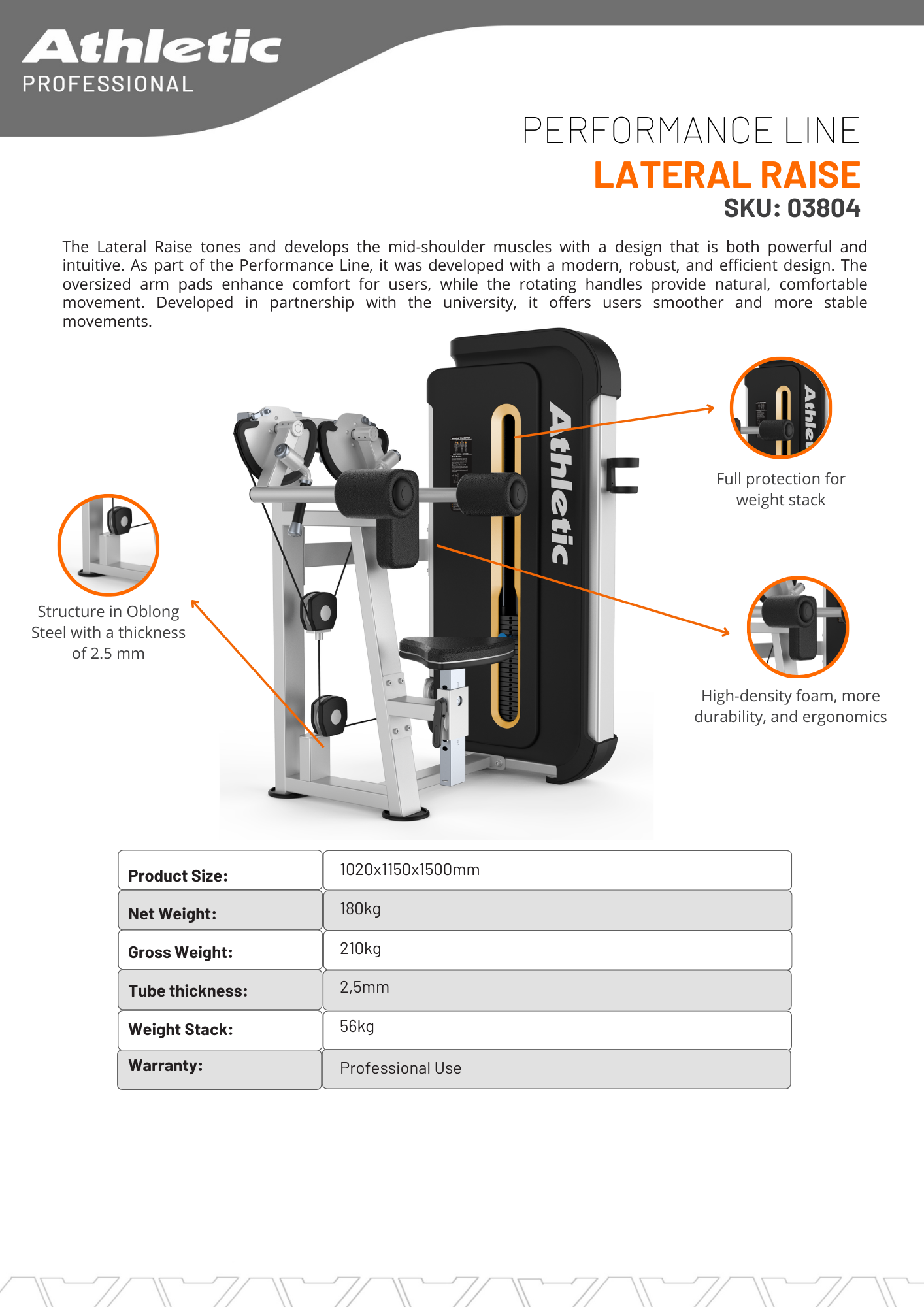 PERFORMANCE LINE - LATERAL RAISE