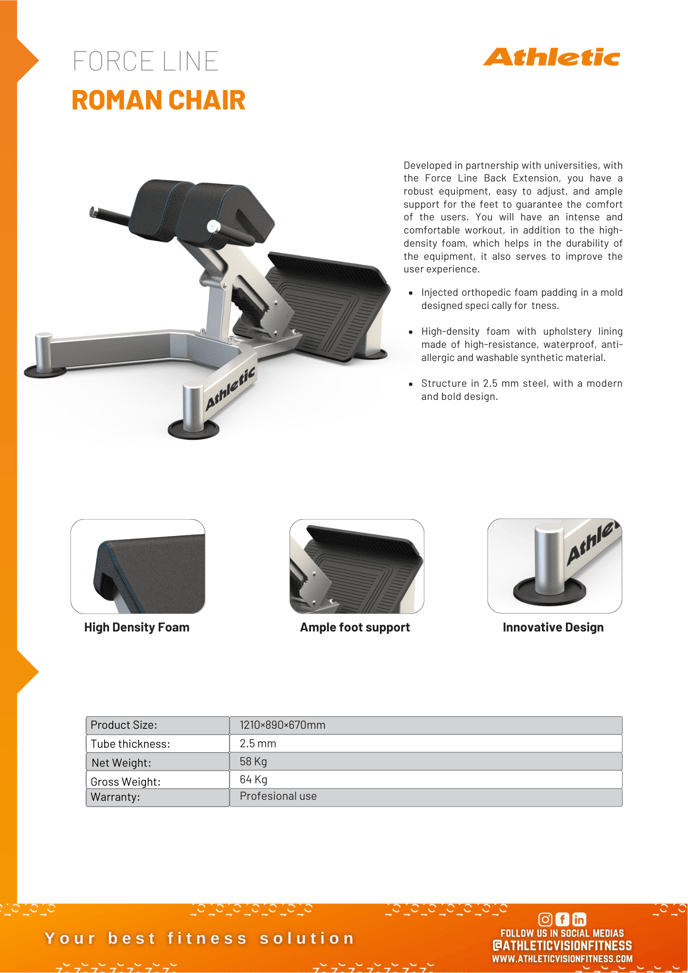 FORCE LINE - ROMAN CHAIR