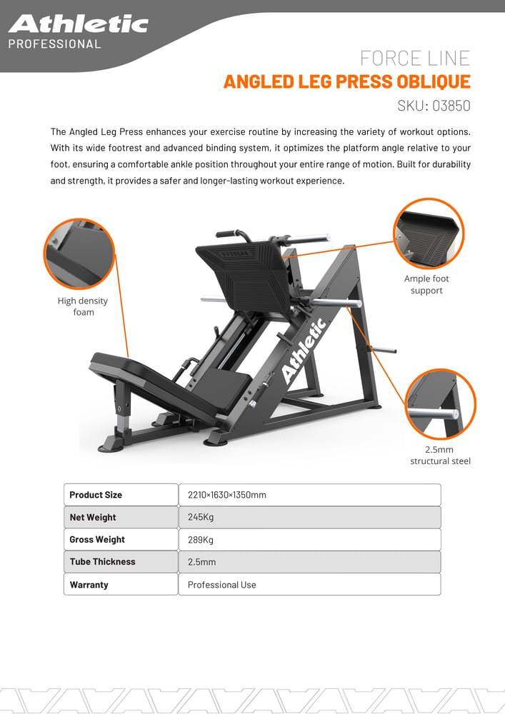 FORCE LINE - ANGLED LEG PRESS OBLIQUE