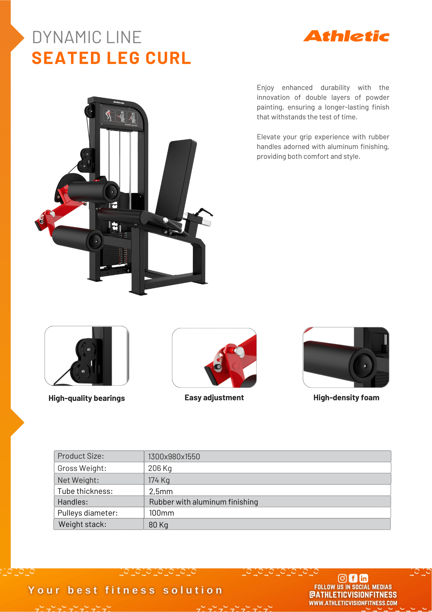 DYNAMIC LINE - SEATED LEG CURL