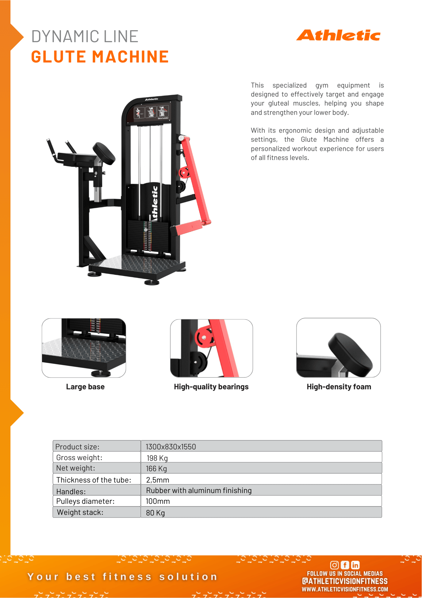 DYNAMIC LINE - GLUTE MACHINE
