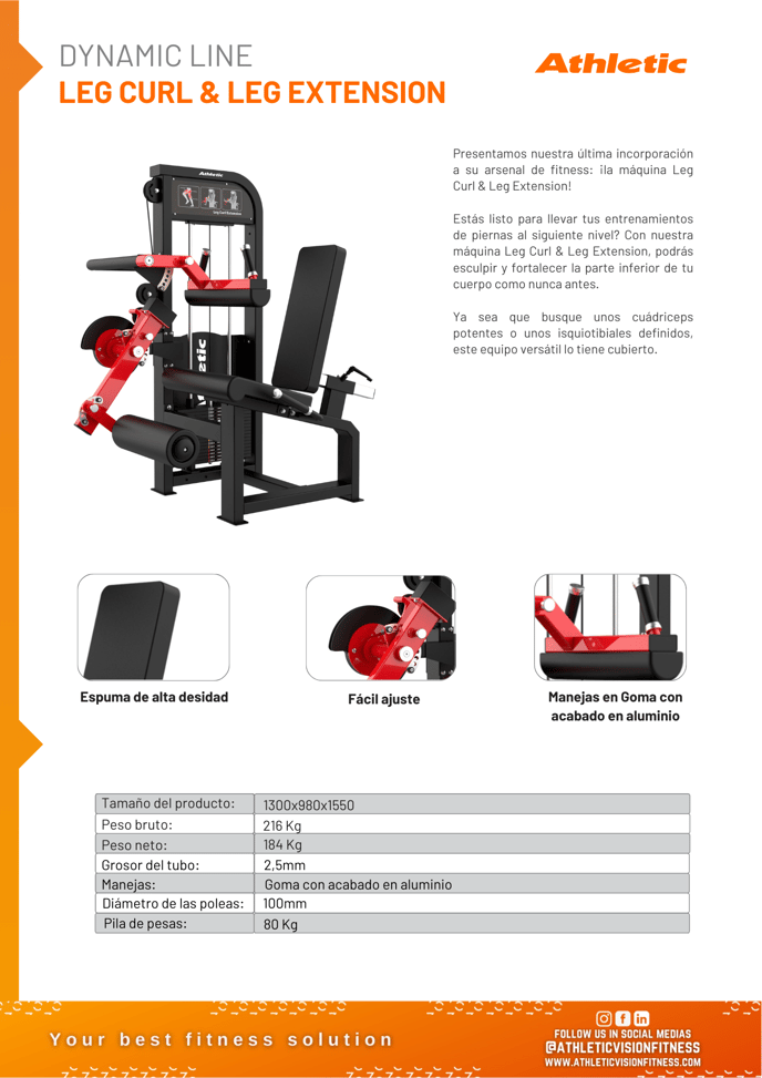 DYNAMIC LINE - LEG CURL & LEG EXTENSION
