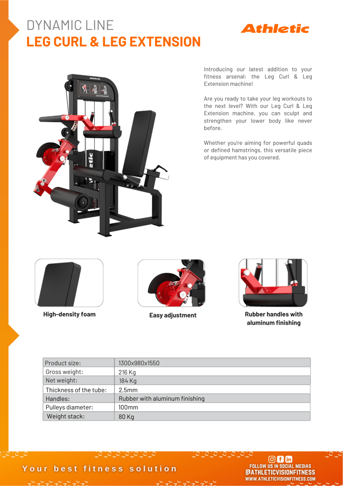 DYNAMIC LINE - LEG CURL & LEG EXTENSION