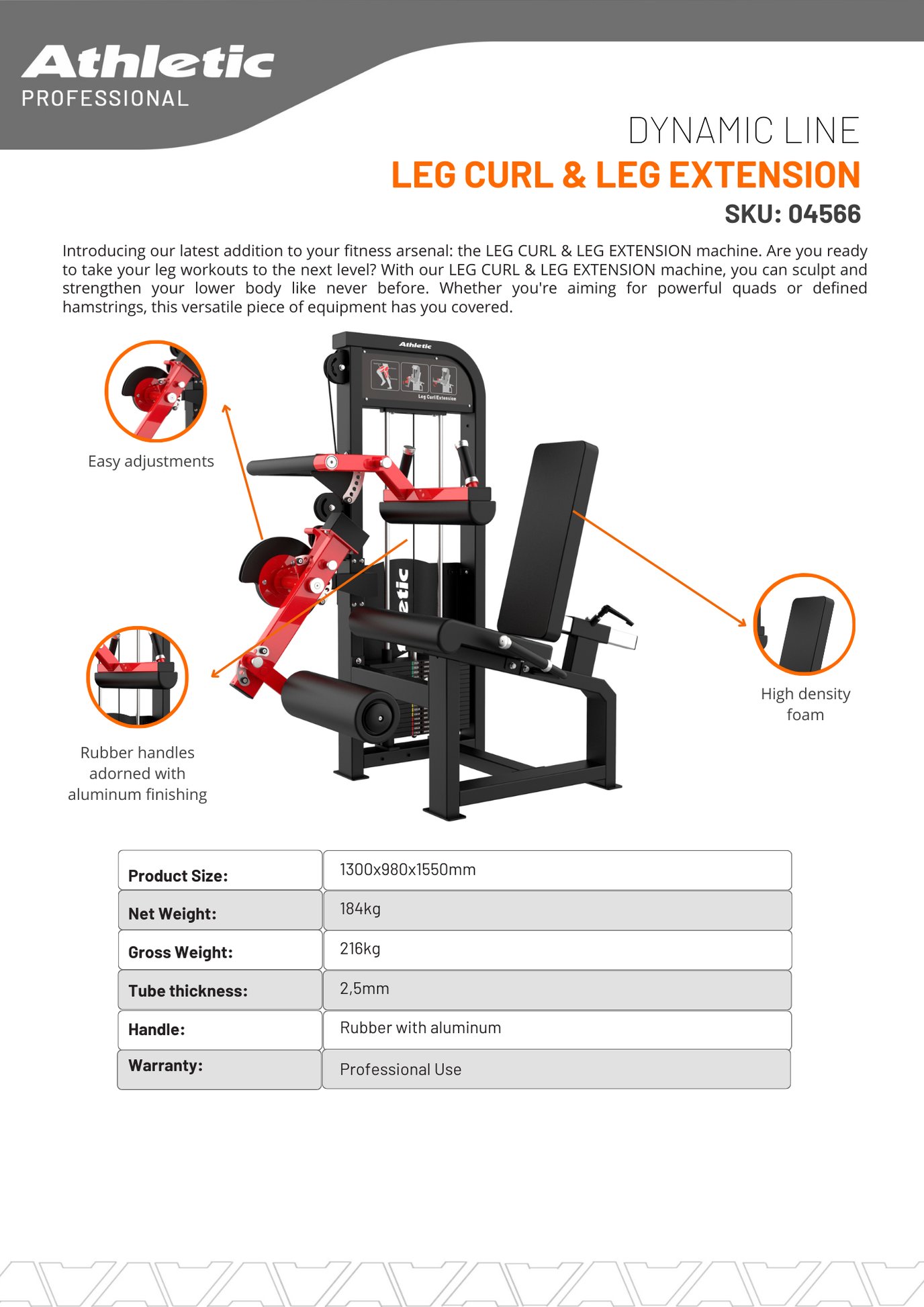 DYNAMIC LINE - LEG CURL & LEG EXTENSION