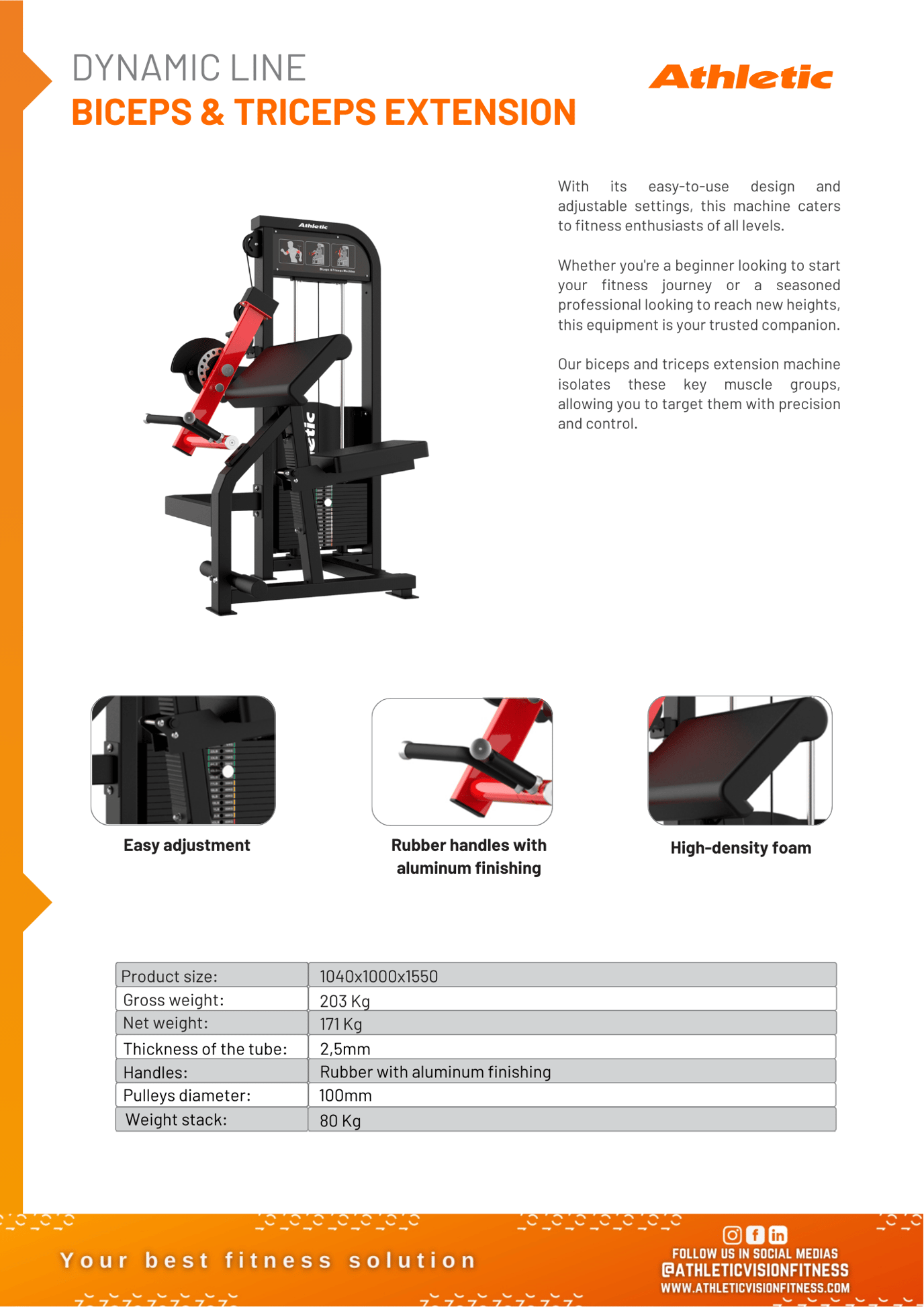 DYNAMIC LINE - BICEPS & TRICEPS EXTENSION