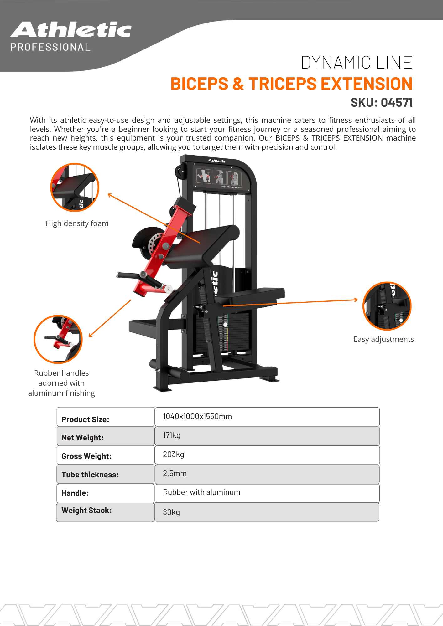 DYNAMIC LINE - BICEPS & TRICEPS EXTENSION
