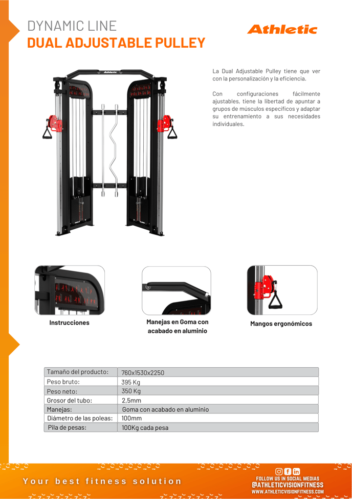 DYNAMIC LINE - DUAL ADJUSTABLE PULLEY