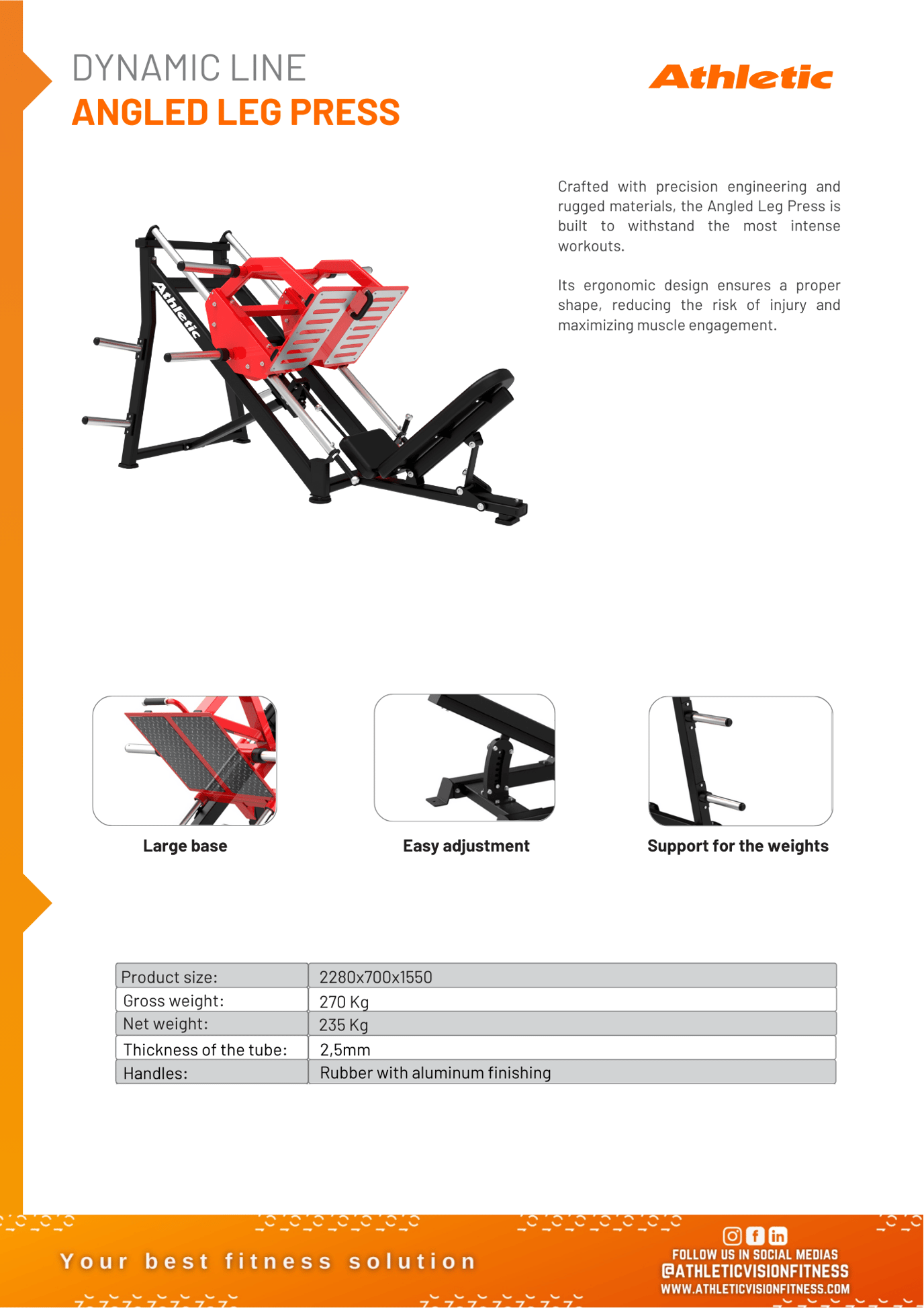DYNAMIC LINE - ANGLED LEG PRESS