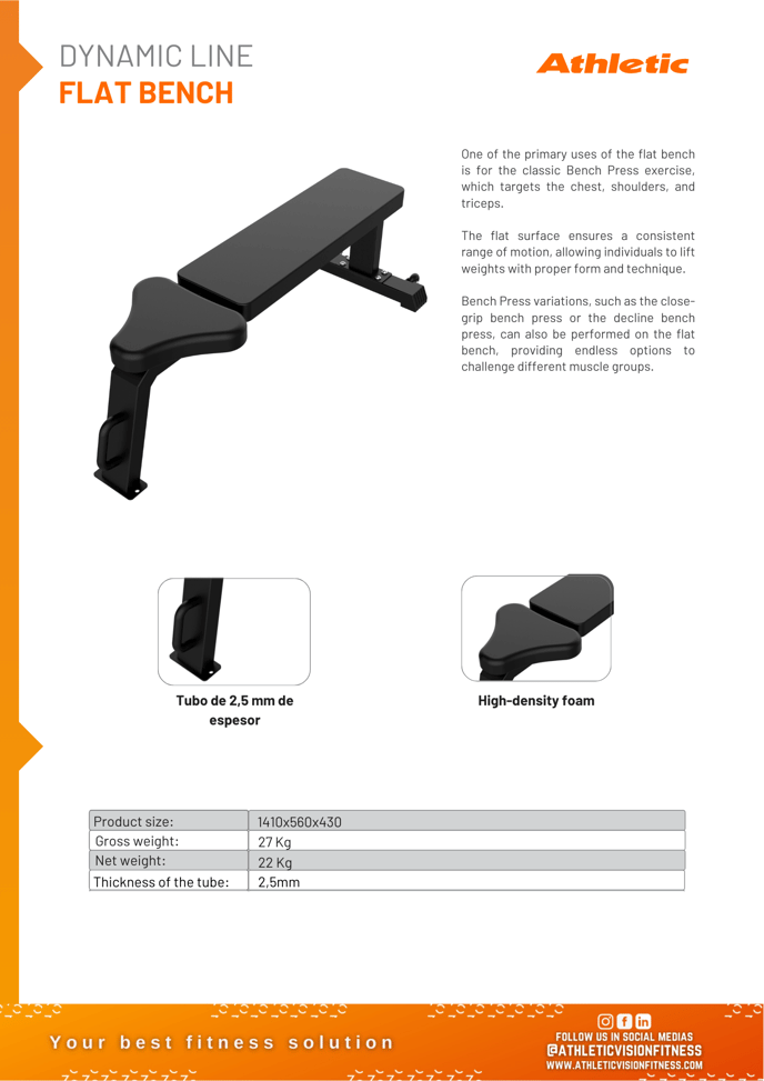 DYNAMIC LINE - FLAT BENCH