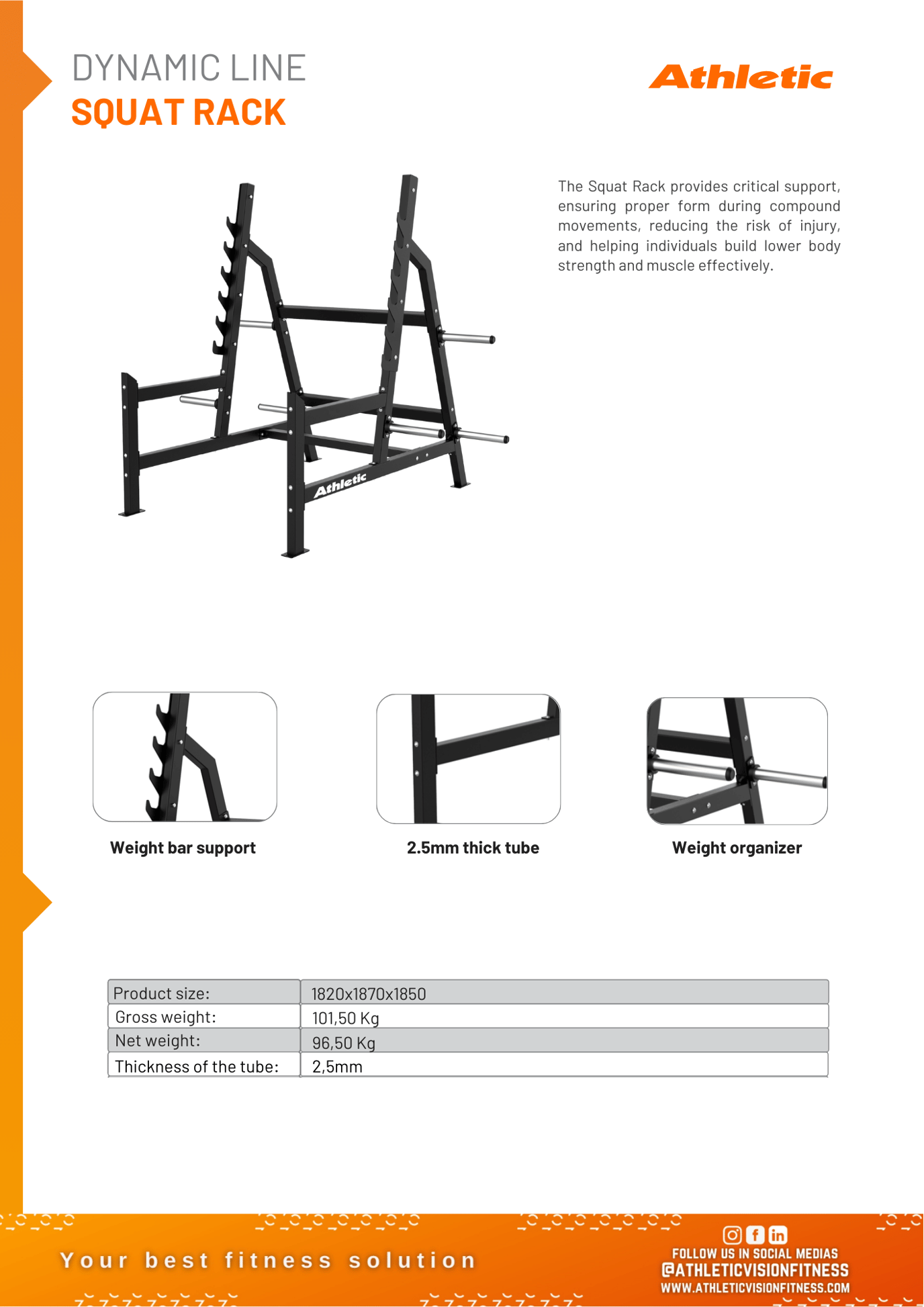DYNAMIC LINE - SQUAT RACK