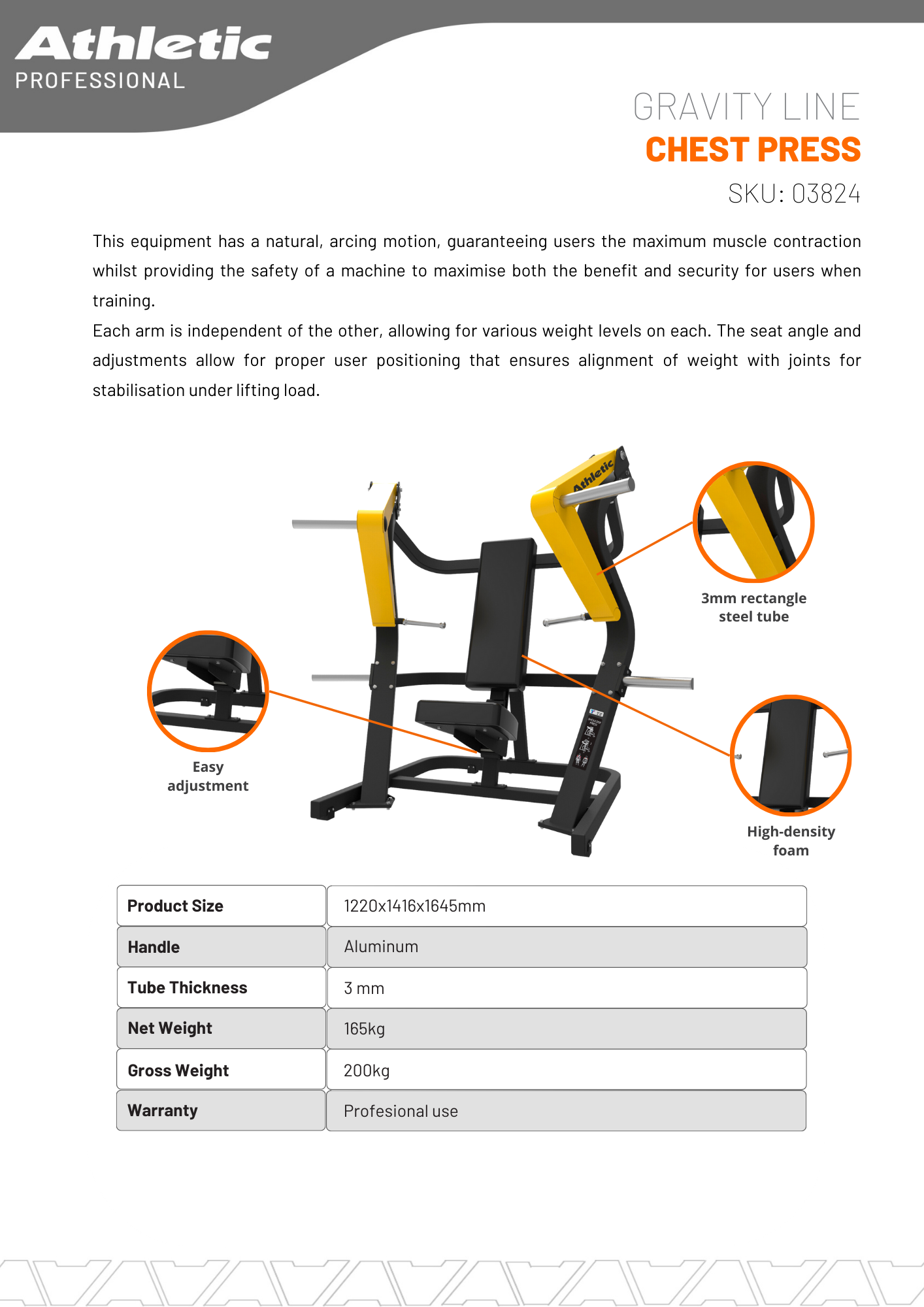 GRAVITY LINE - CHEST PRESS
