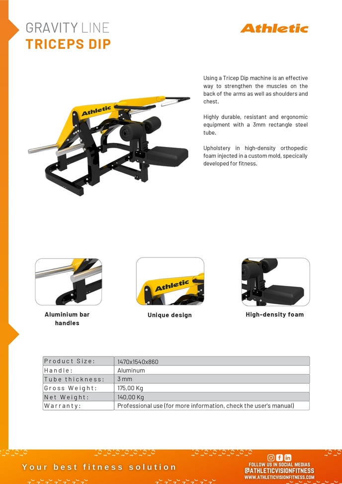GRAVITY LINE - TRICEPS DIP