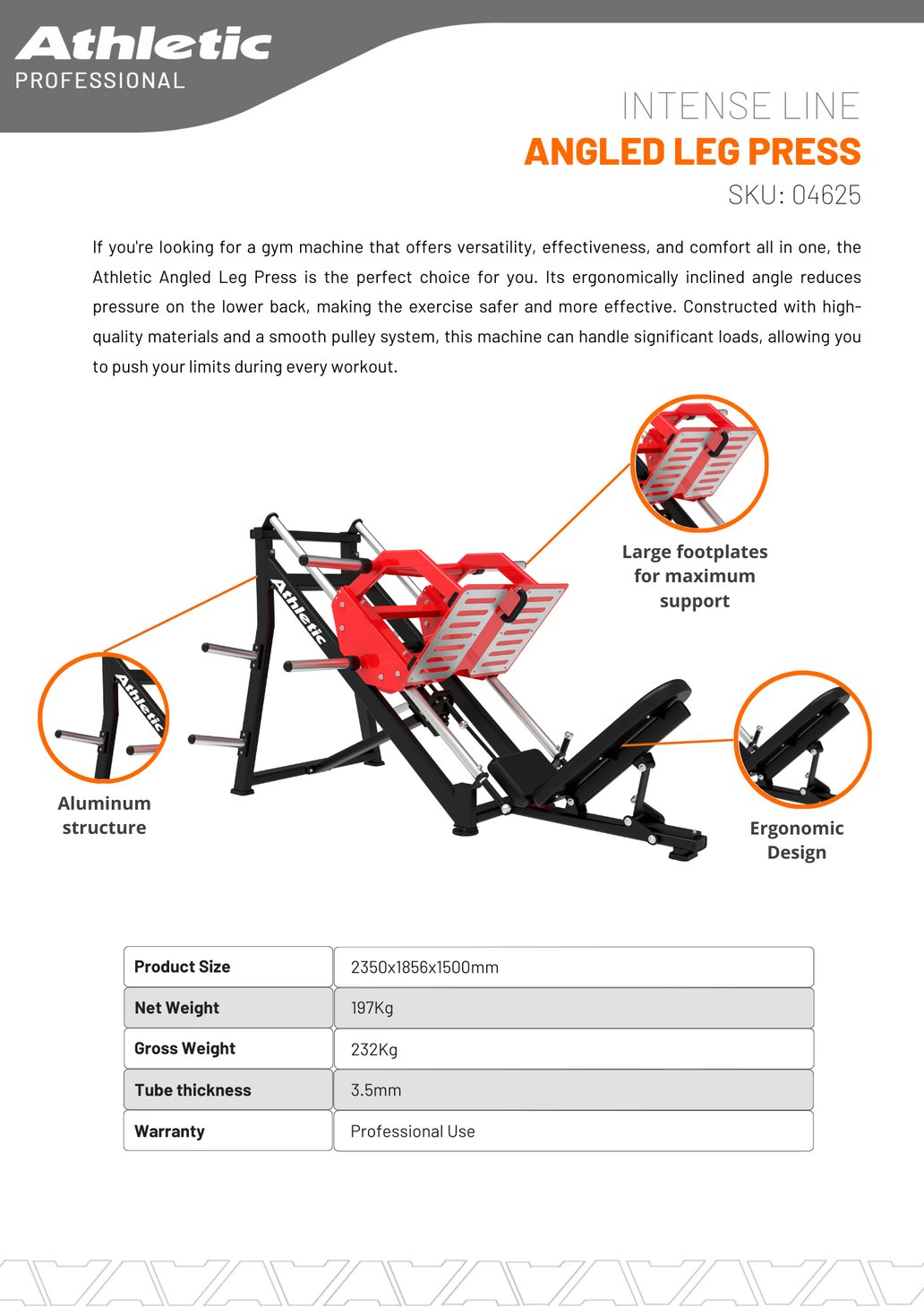 INTENSE LINE - ANGLED LEG PRESS