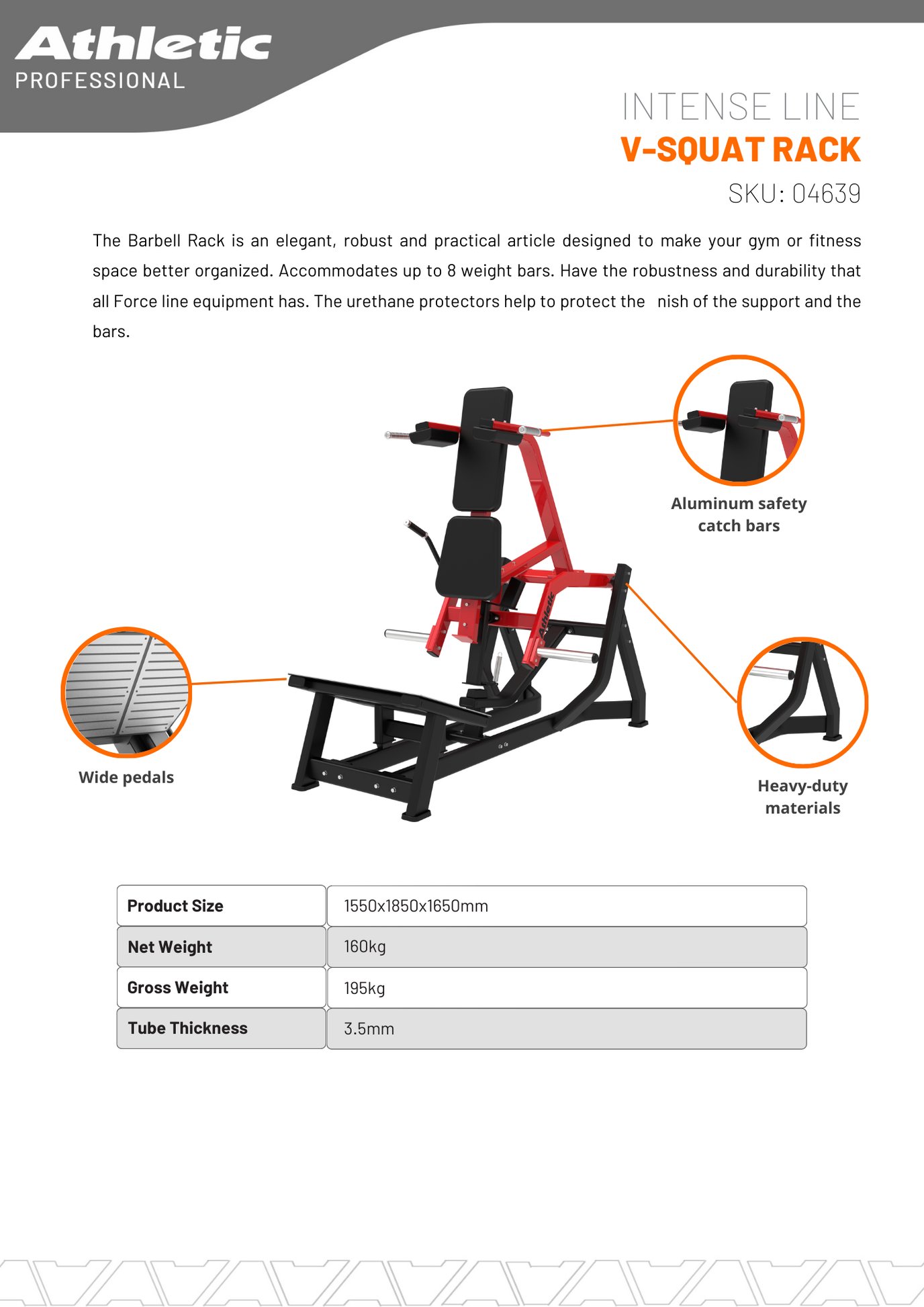 INTENSE LINE - V SQUAT RACK