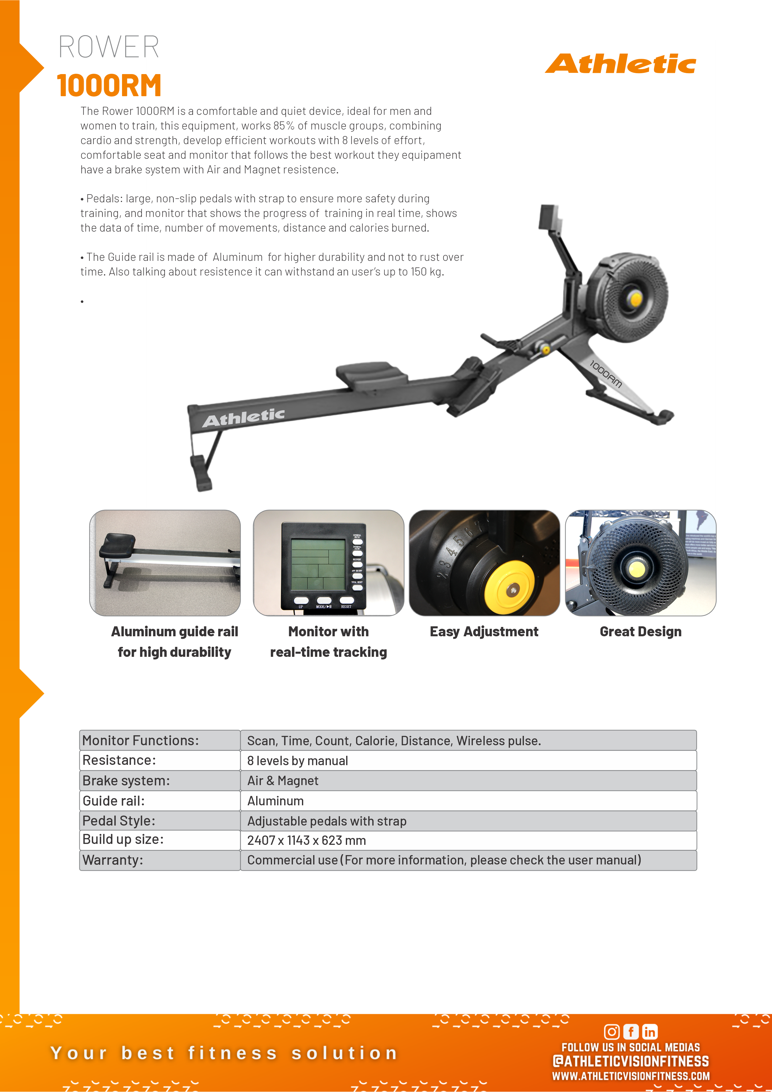 PROFESSIONAL ROWER - 1000RM